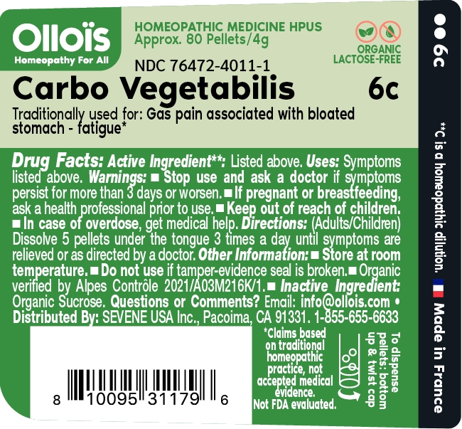 CARBO VEGETABILIS 6C- activated charcoal pellet