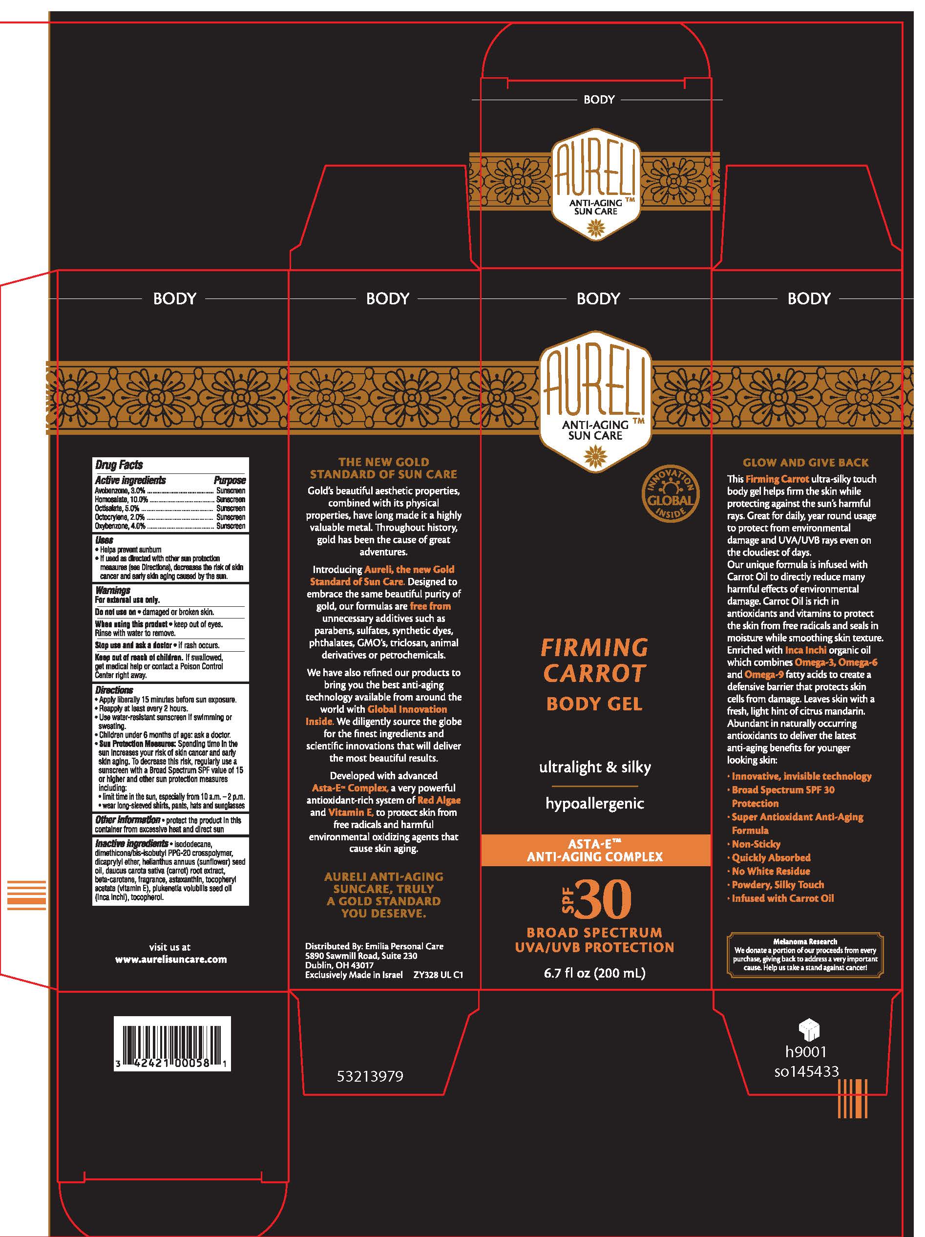 AURELI BROAD SPECTRUM- avobenzone, homosalate, octisalate, octocrylene ...