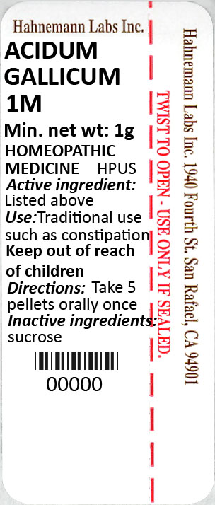 Acidum Gallicum by Hahnemann Laboratories, INC. ACIDUM GALLICUM pellet