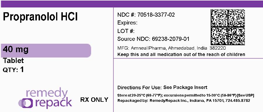 PROPRANOLOL HYDROCHLORIDE tablet