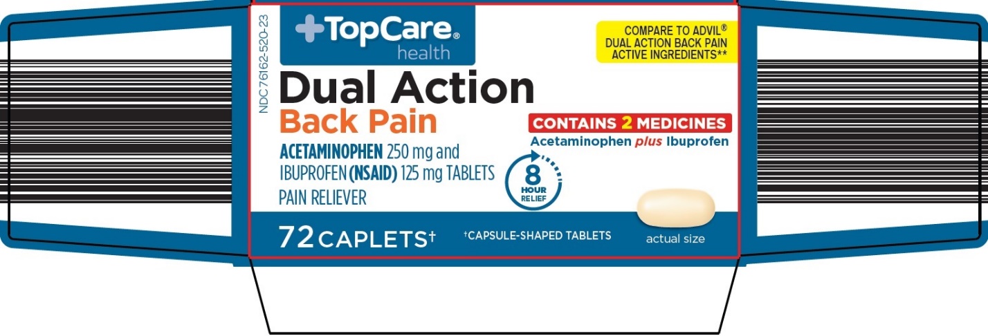 TOPCARE DUAL ACTION BACK PAIN- acetaminophen, ibuprofen tablet, film coated