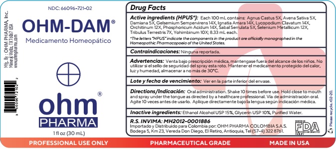 OHM-DAM- agnus castus, avena sativa, damiana, gelsemium sempervirens ...