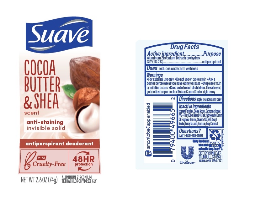 SUAVE- cocoa butter and shea scent 48hr protection antiperspirant ...