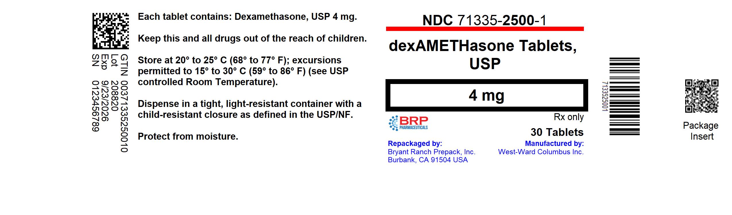Dexamethasone by Bryant Ranch Prepack DEXAMETHASONE tablet