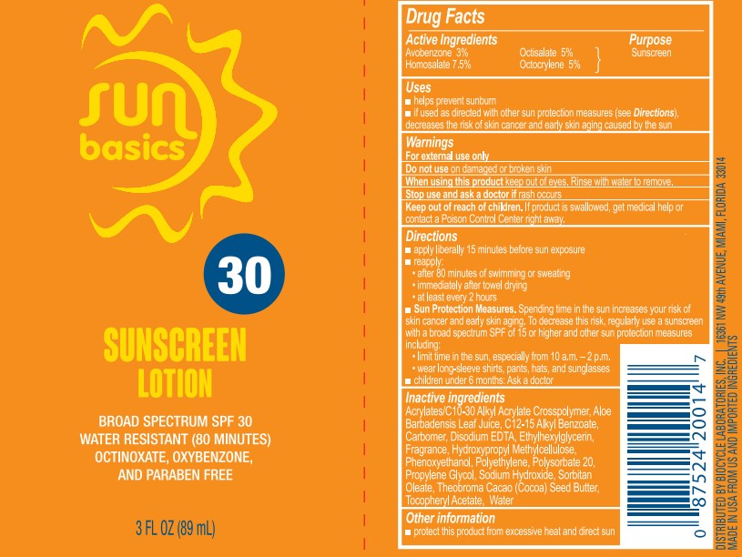 Sun Basics SPF 30 Sunscreen Lotion