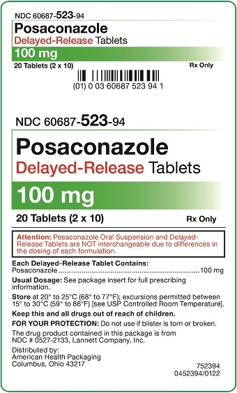 POSACONAZOLE tablet, delayed release