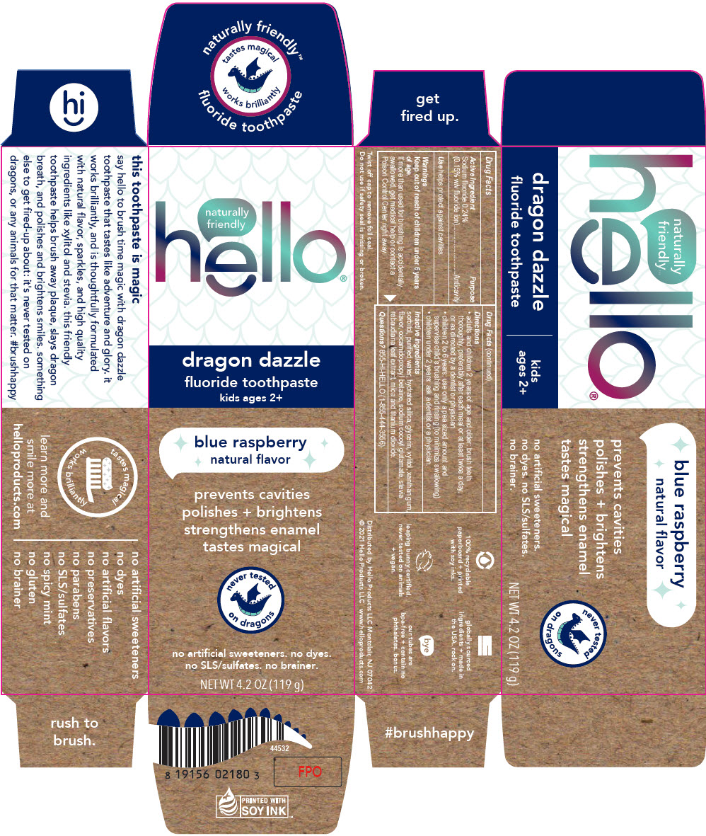 HELLO DRAGON DAZZLE DRAGON DAZZLE FLUORIDE- sodium fluoride paste ...