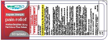 REGULAR STRENGTH PAIN RELIEVER- acetaminophen tablet, film coated