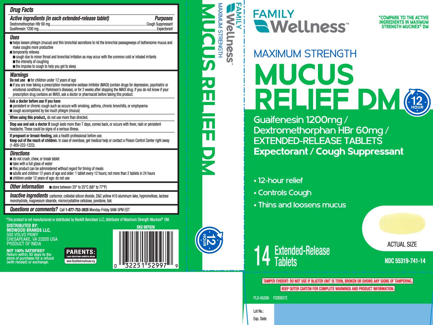MUCUS RELIEF DM- guaifenesin, dextromethorphan hbr tablet, extended release