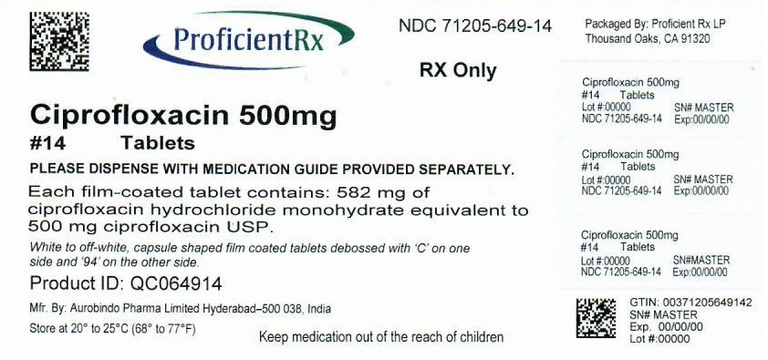 CIPROFLOXACIN- ciprofloxacin hydrochloride tablet, film coated