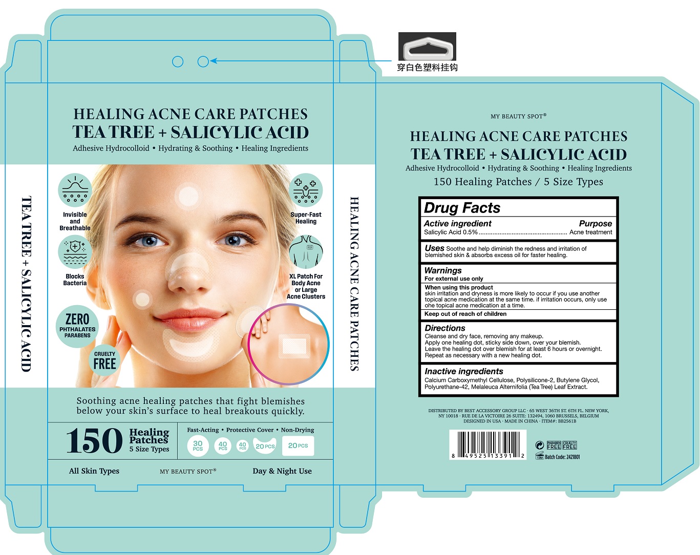 HEALING ACNE CARE PATCHES - TEA TREE AND SALICYLIC ACID- salicylic acid ...