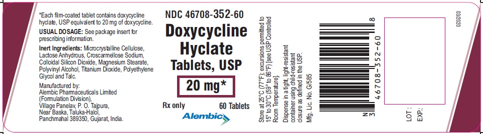 DOXYCYCLINE HYCLATE tablet, film coated