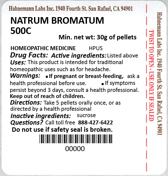 Natrum Bromatum by Hahnemann Laboratories, INC. NATRUM BROMATUM pellet