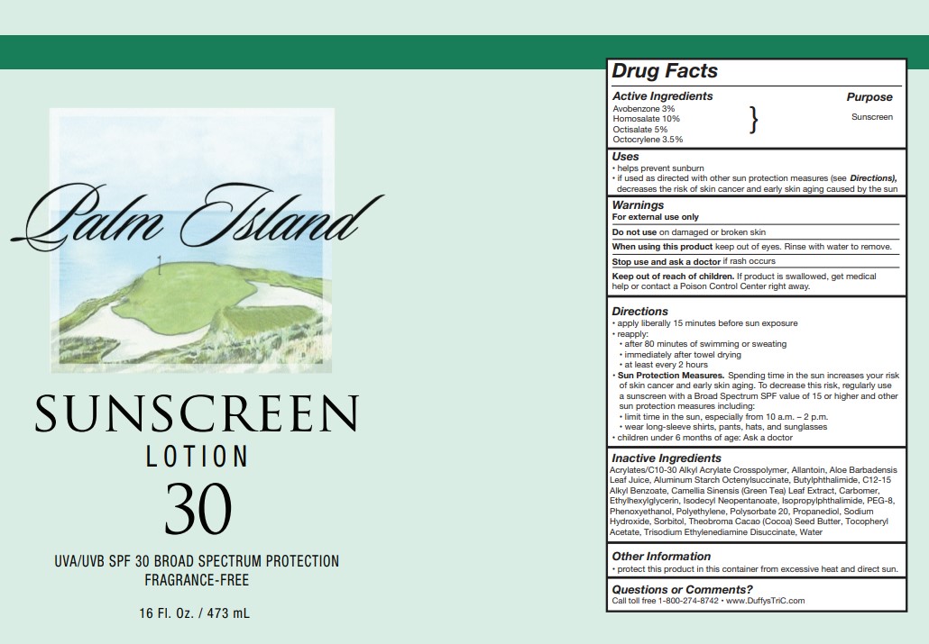Palm Island Broad spectrum SPF 30 Sunscreen Lotion
