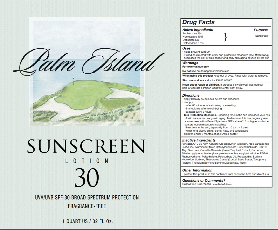 Palm Island Broad spectrum SPF 30 Sunscreen Lotion