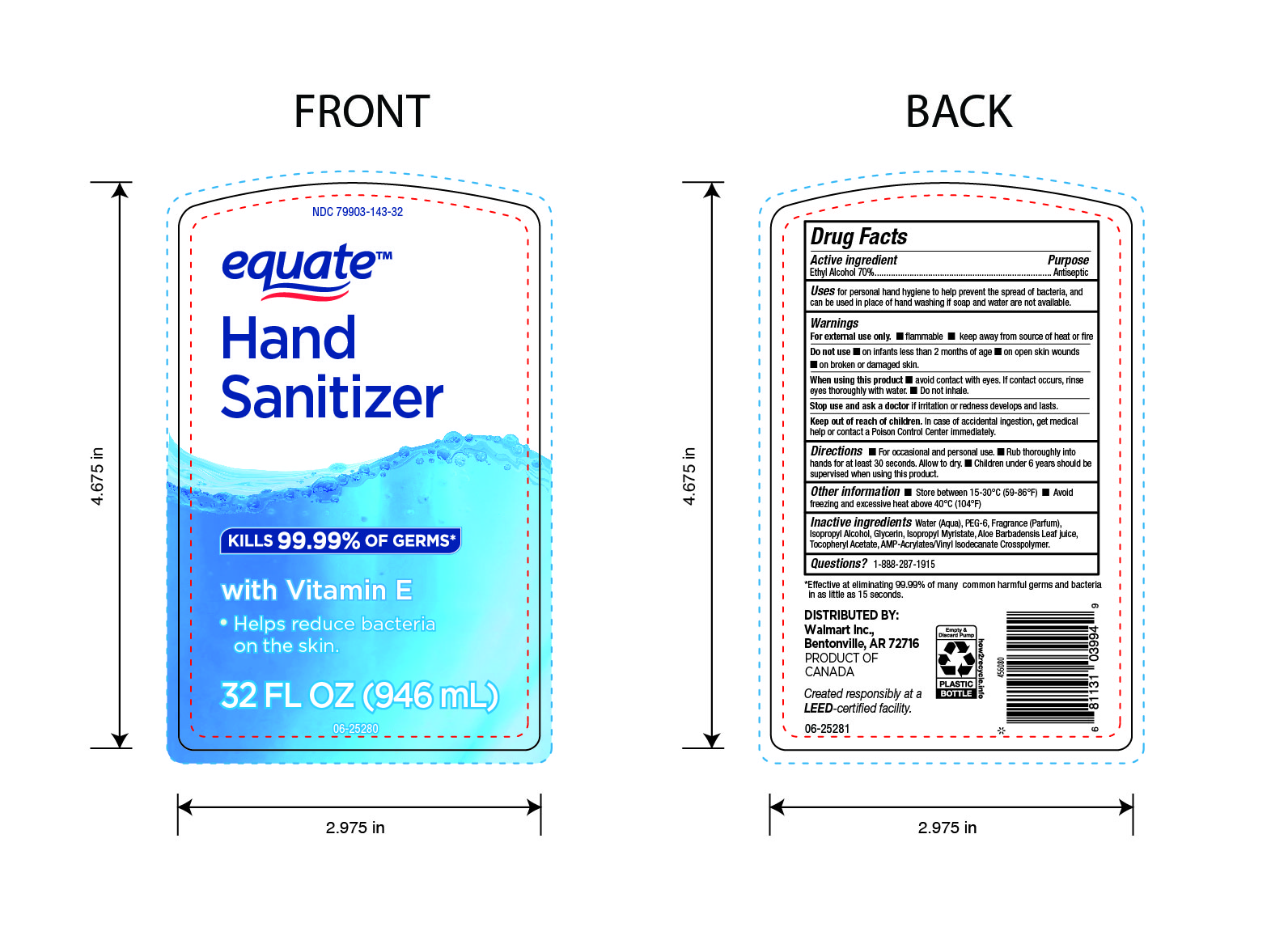 EQUATE- ethyl alcohol gel
