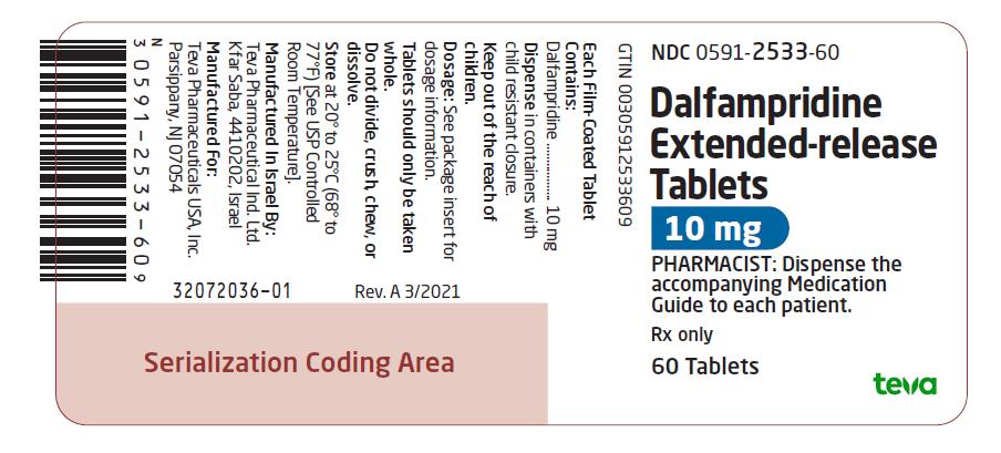 DALFAMPRIDINE tablet, film coated, extended release