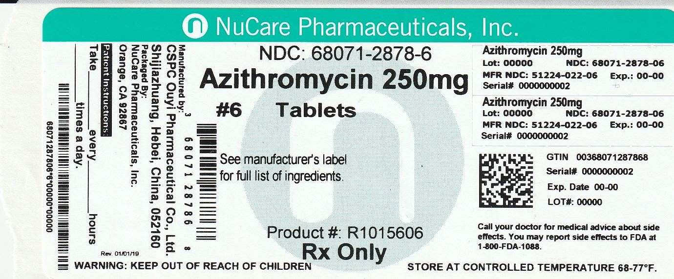 AZITHROMYCIN DIHYDRATE tablet, film coated