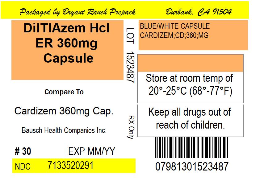 DILTIAZEM HCL CD- diltiazem hydrochloride capsule, coated, extended release