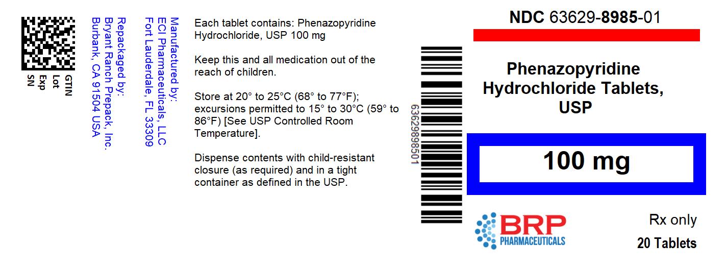 PHENAZOPYRIDINE HYDROCHLORIDE TABLETS, USP Rx Only