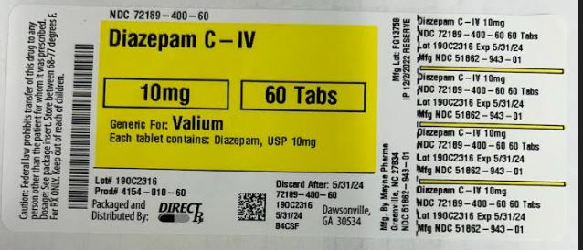 Diazepam by Direct_Rx DIAZEPAM tablet