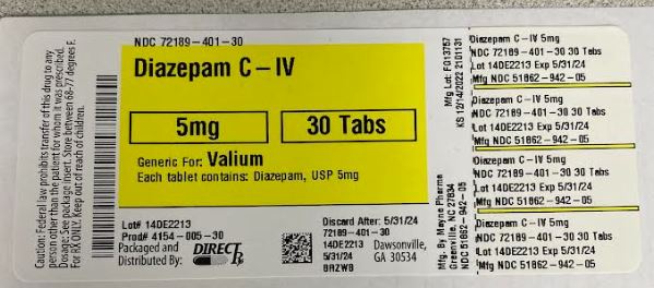 Diazepam by Direct_Rx DIAZEPAM tablet