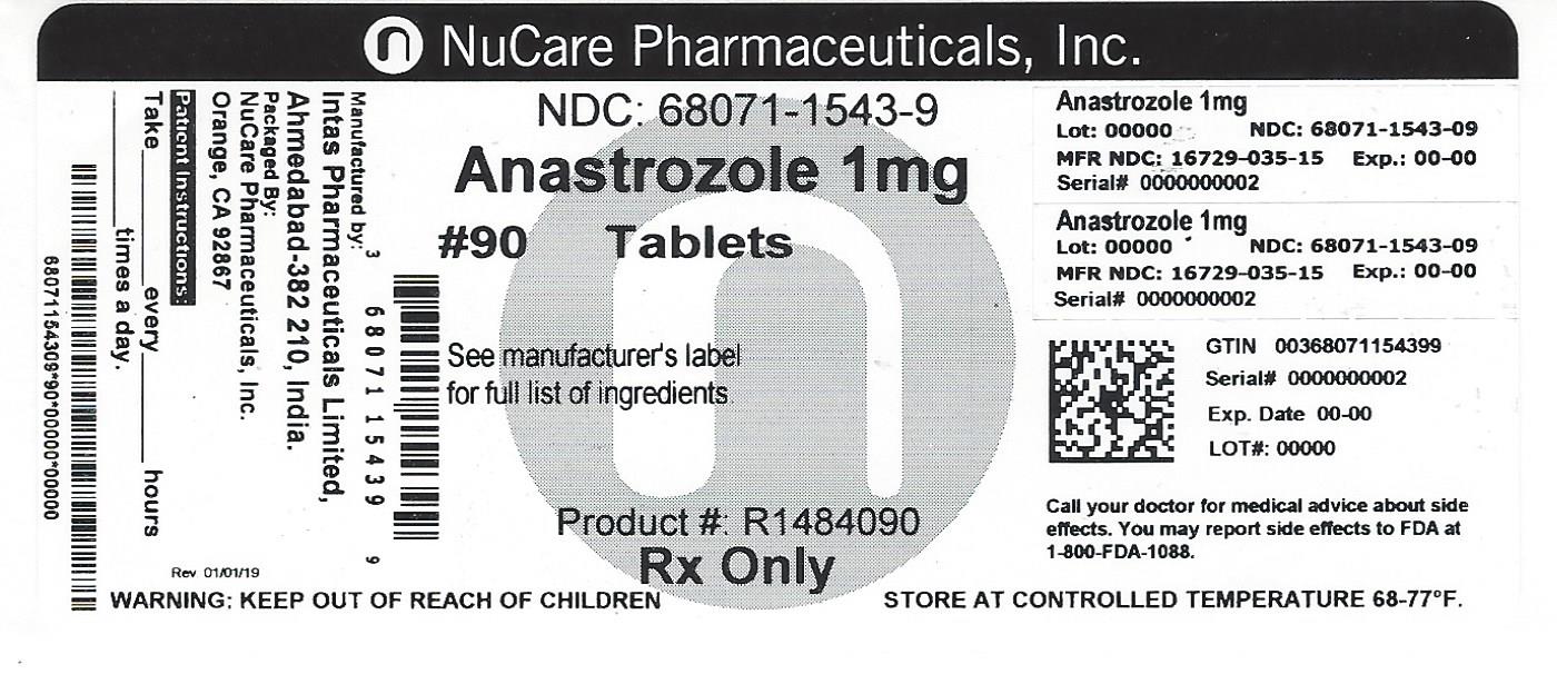 Anastrozole by NuCare Pharmaceuticals,Inc. ANASTROZOLE tablet