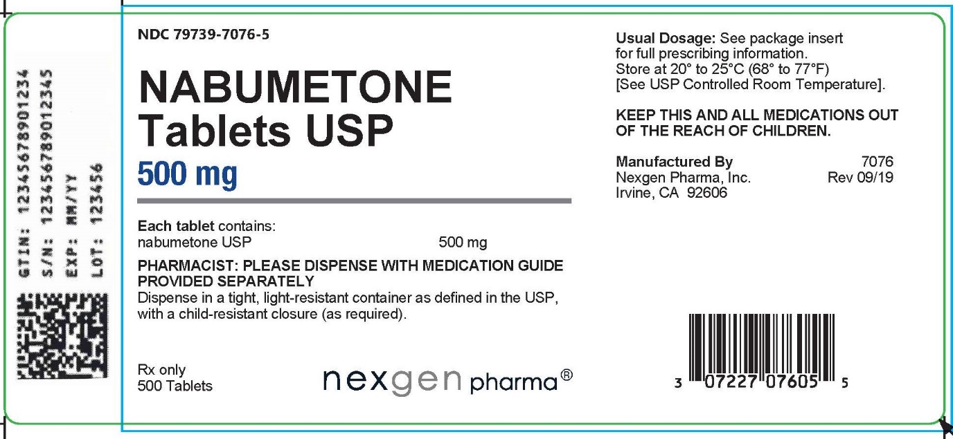 NABUMETONE 500 MG- nabumetone tablet, film coated NABUMETONE 750 MG ...
