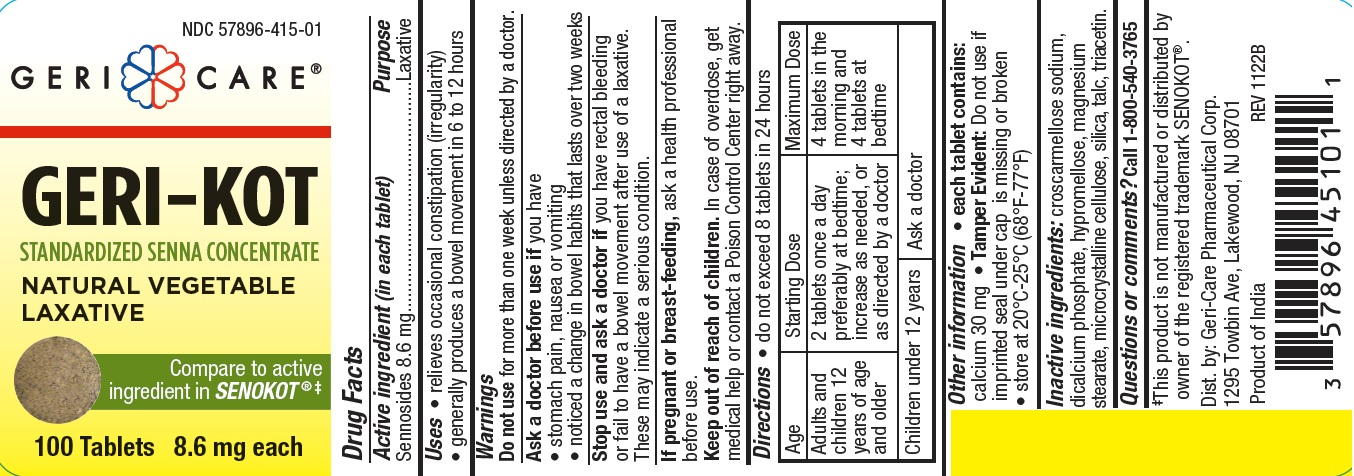 GERI-KOT- sennosides tablet