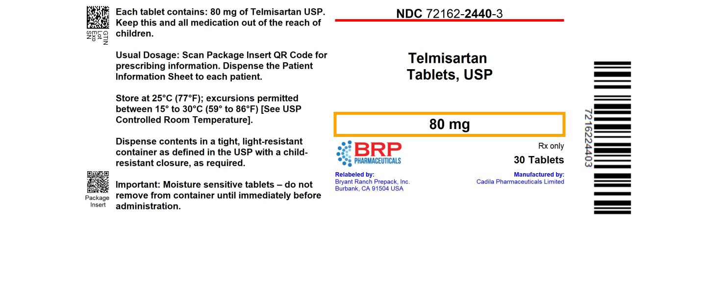 Telmisartan by Bryant Ranch Prepack TELMISARTAN tablet