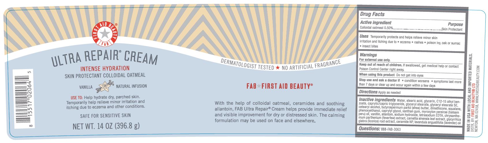 FIRST AID BEAUTY FAB ULTRA REPAIR INTENSE HYDRATION SKIN PROTECTANT ...