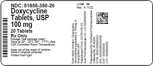 Doxycycline by Northwind Pharmaceuticals, LLC DOXYCYCLINE tablet