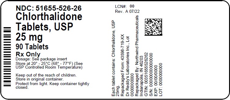 CHLORTHALIDONE by Northwind Pharmaceuticals, LLC CHLORTHALIDONE tablet