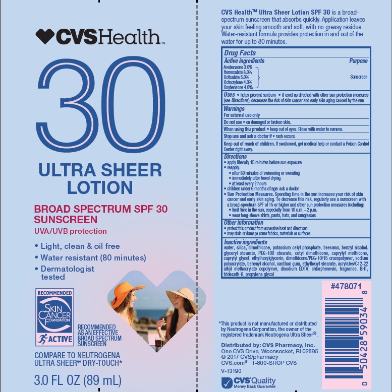 CVS Health SPF 30 Ultra Sheer Lotion