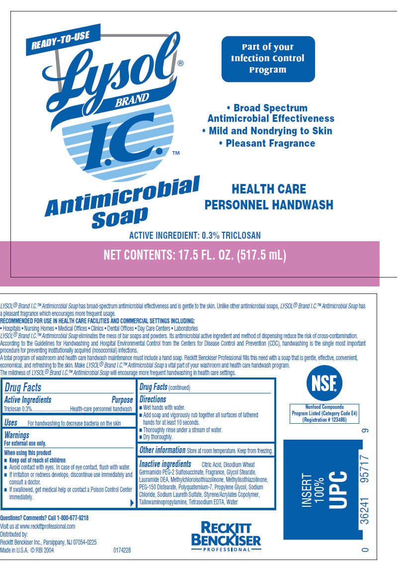 LYSOL I.C. ANTIMICROBIAL- triclosan solution