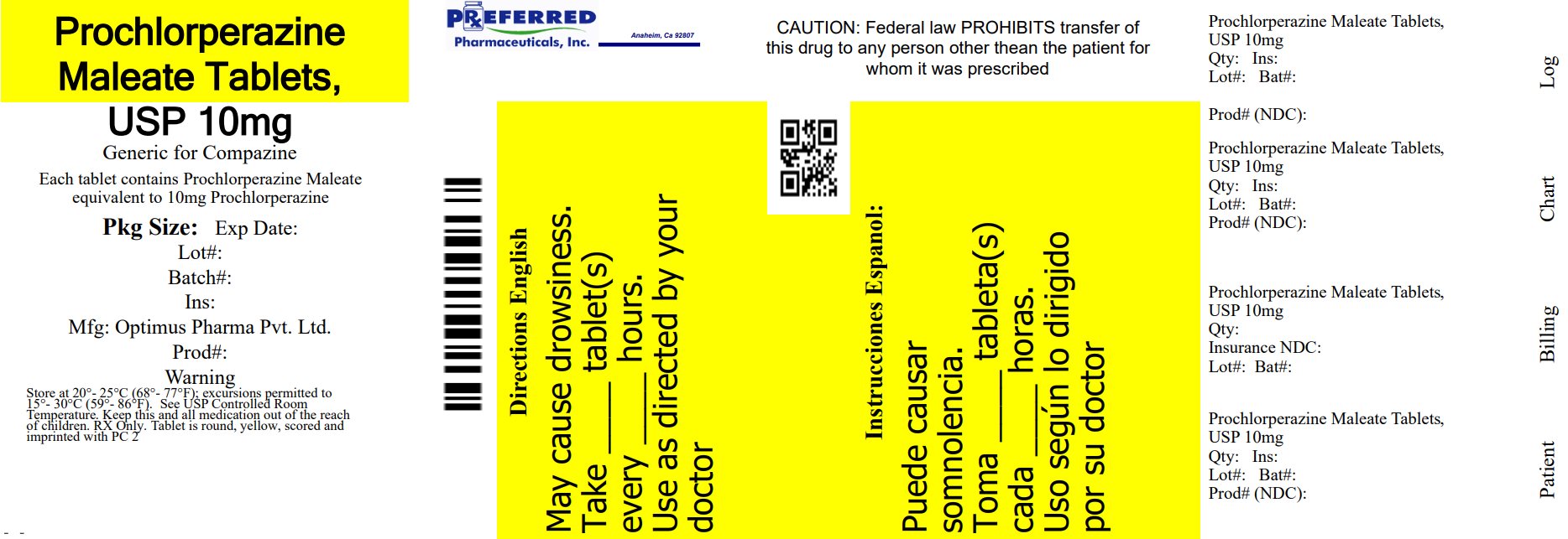 PROCHLORPERAZINE MALEATE tablet, film coated