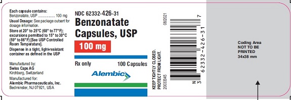 BENZONATATE by RedPharm Drug, Inc. BENZONATATE capsule