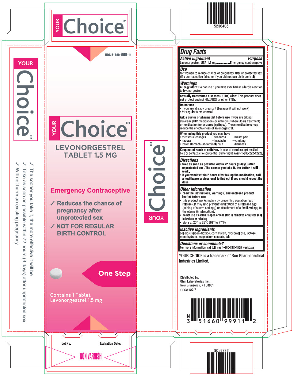 Levonorgestrel by Ohm Laboratories Inc. / Sun Pharmaceutical Industries ...