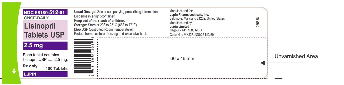 Lisinopril by Redpharm Drug, Inc. LISINOPRIL tablet