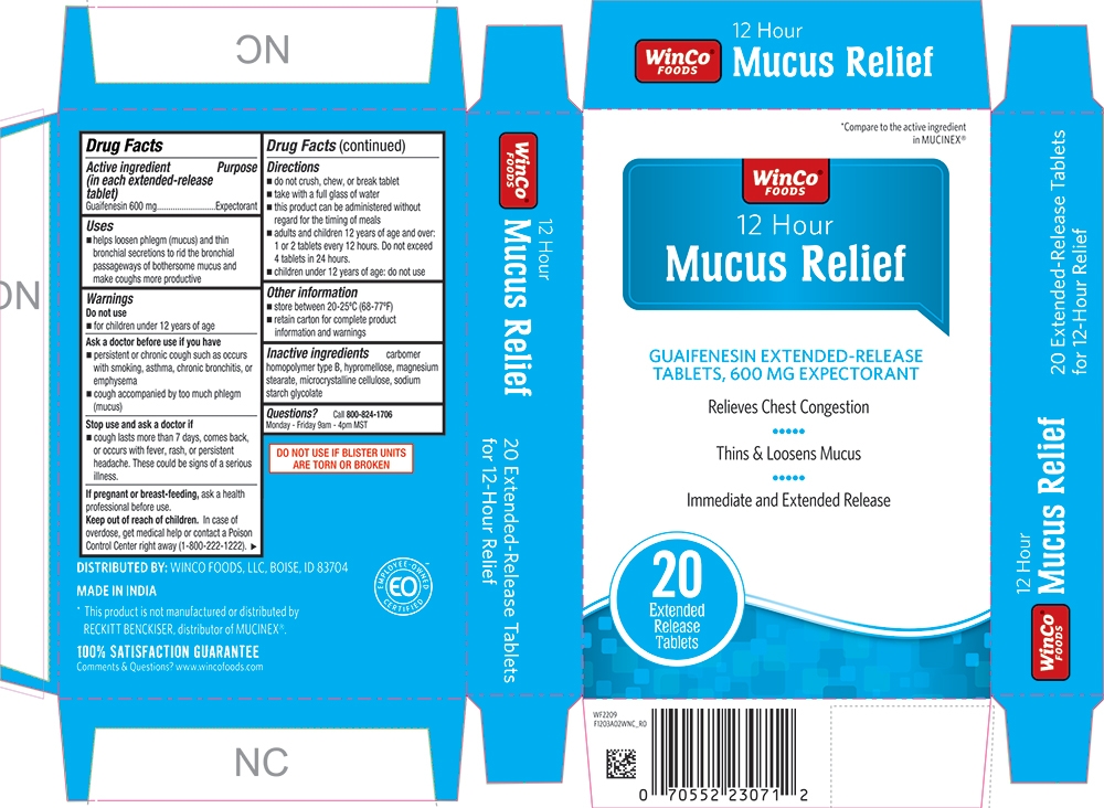 MUCUS RELIEF- guaifenesin tablet, extended release