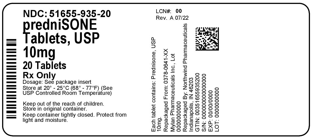 Prednisone by Northwind Pharmaceuticals, LLC PREDNISONE tablet