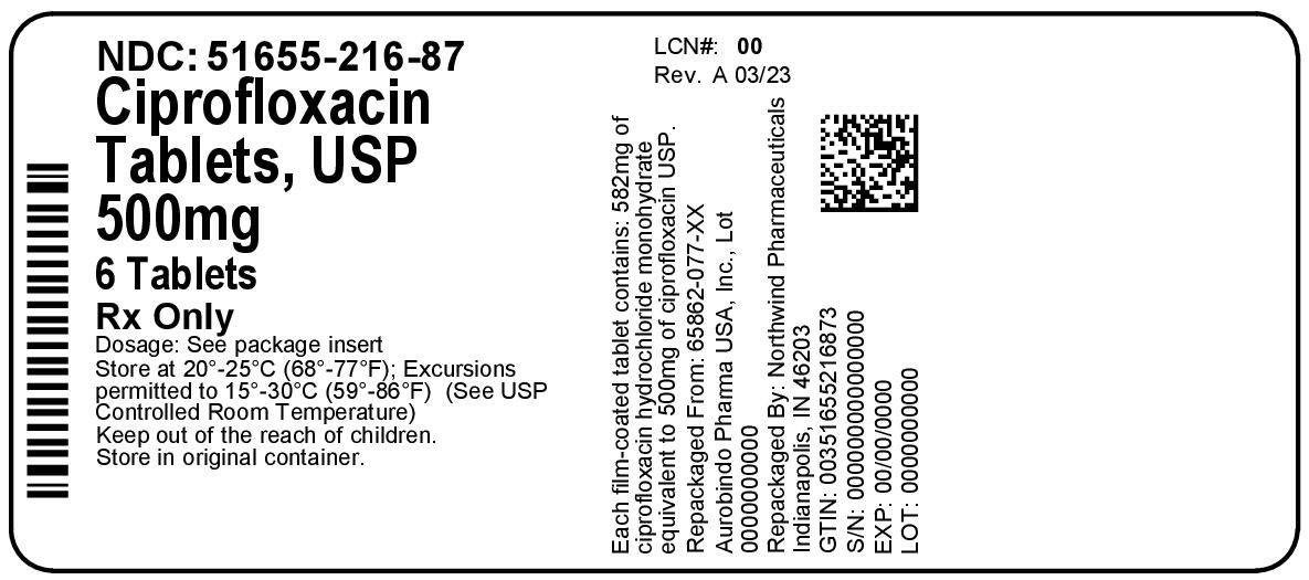 CIPROFLOXACIN- ciprofloxacin hydrochloride tablet, film coated