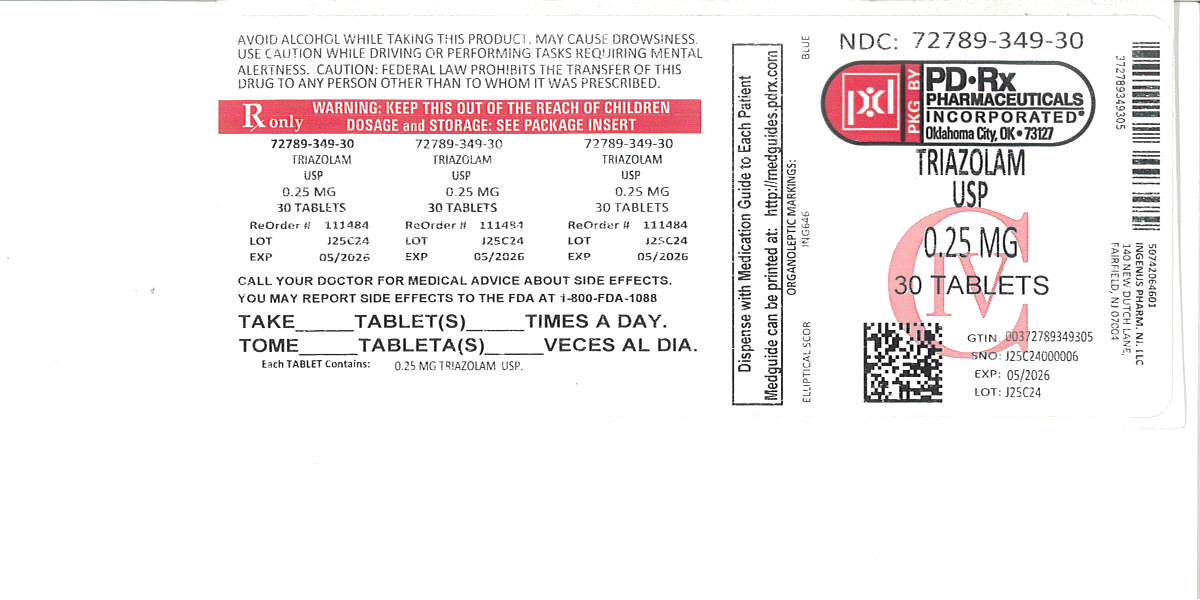 Triazolam by PD-Rx Pharmaceuticals, Inc. TRIAZOLAM tablet