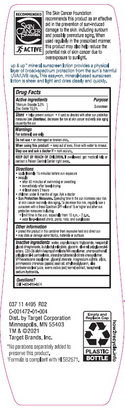 TARGET UP AND UP SPF 50 MINERAL SUNSCREEN- titanium dioxide, zinc oxide ...