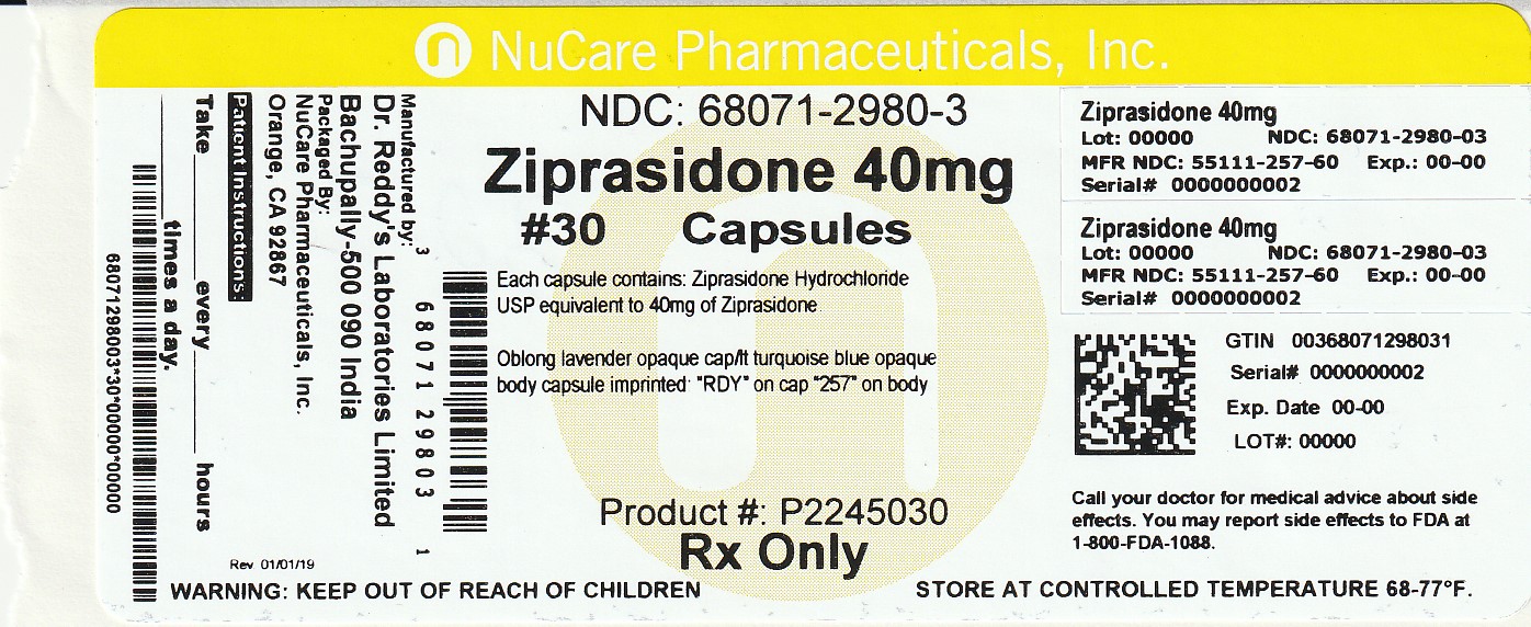 ZIPRASIDONE HYDROCHLORIDE capsule