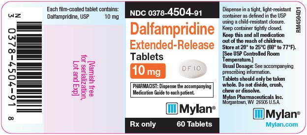 DALFAMPRIDINE tablet, film coated, extended release