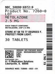 METOLAZONE by A-S Medication Solutions METOLAZONE tablet