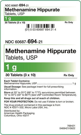 METHENAMINE HIPPURATE tablet