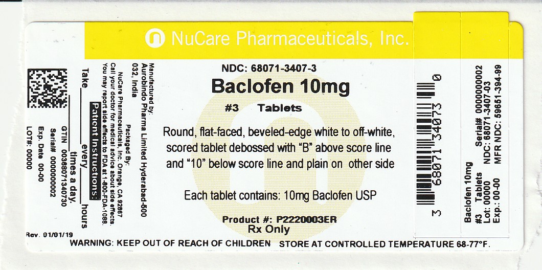BACLOFEN by NuCare Pharmaceuticals,Inc. BACLOFEN tablet