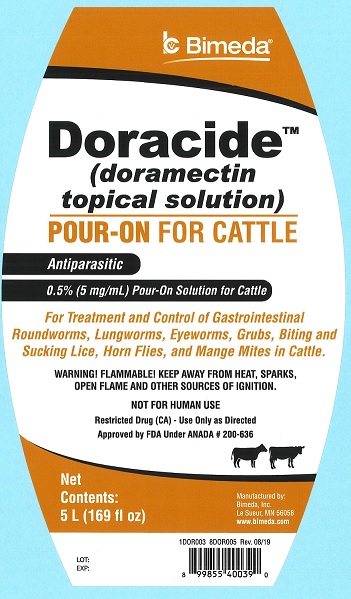 DORACIDE POUR-ON- doramectin solution